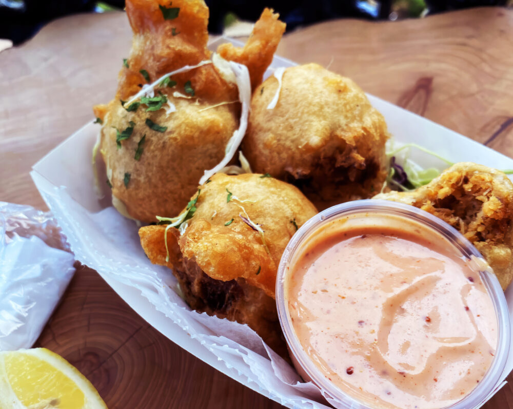 Crabmeat Beignets with Mayonnaise Dipping Sauce Recipe – Blue Plate ...