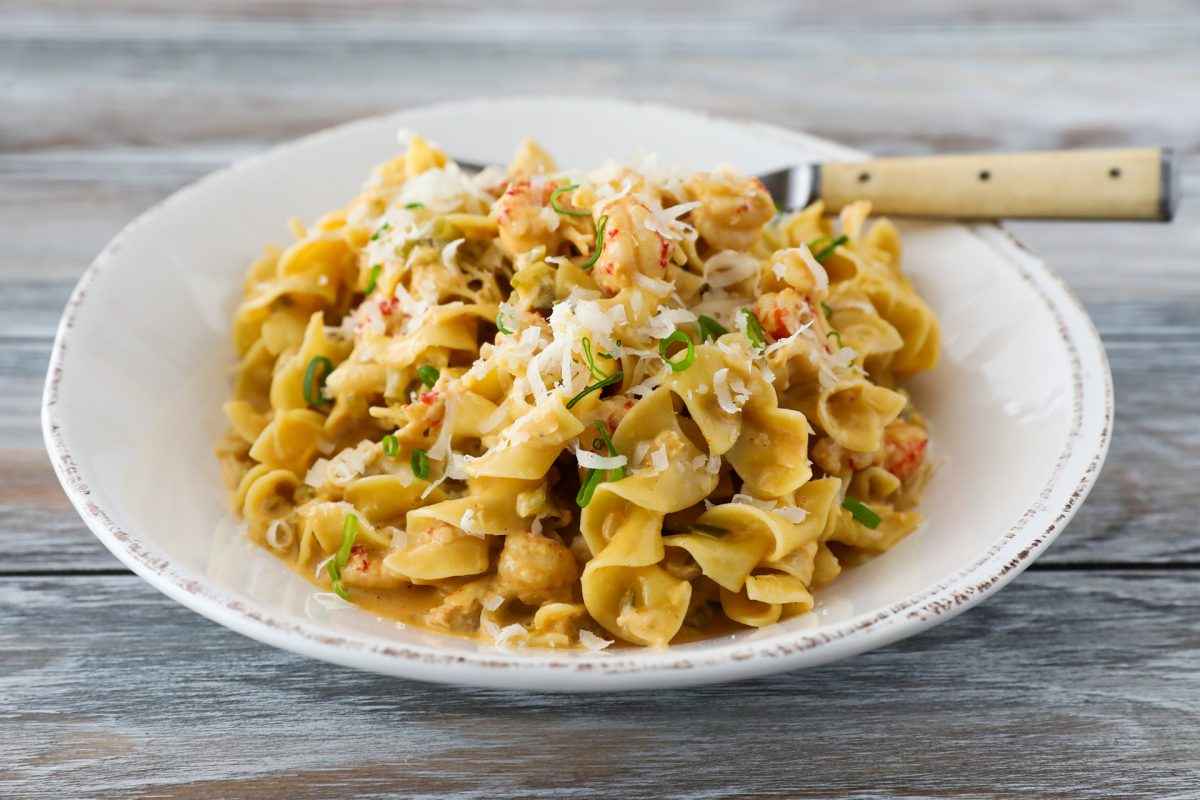 Creamy Crawfish Pasta Recipe - Blue Plate Mayonnaise