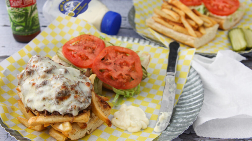 French Fry and Roast Beef Debris Poboy Recipe - Blue Plate Mayonnaise