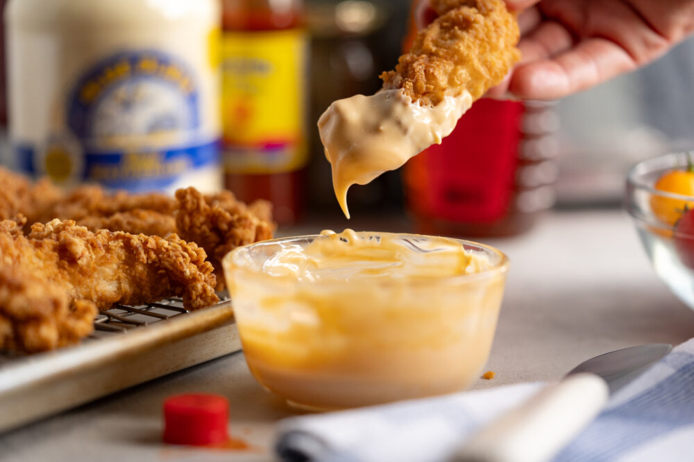 Louisiana-style Hot Honey Mayo Recipe - Blue Plate Mayonnaise